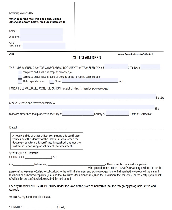 Does A Quit Claim Deed Override A Will Jaliyah has Reed